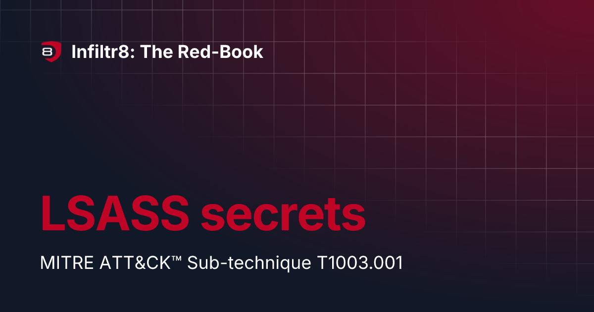 LSASS secrets | Infiltr8: The Red-Book