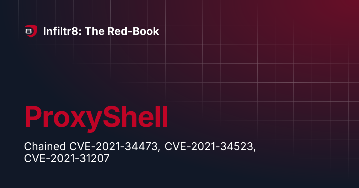 ProxyShell | Infiltr8: The Red-Book